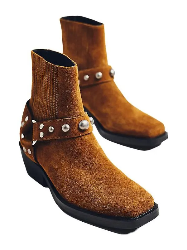 BIBI LOU Moto Ankle Boots - Cedar