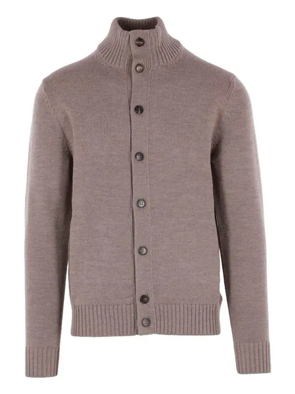 ZANONE Wool Knit Cardigan - Grey
