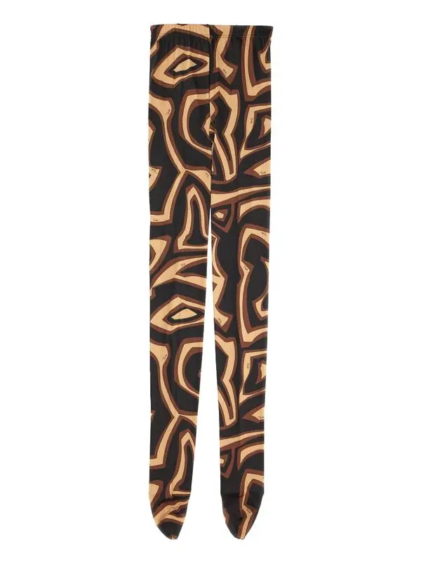 Emilio Pucci Labyrinth Print Tights - Multicolour
