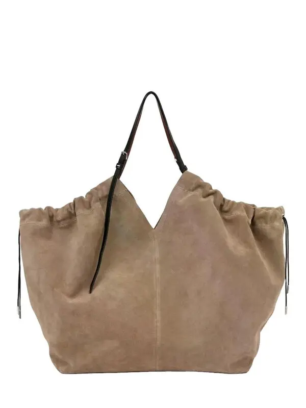 MAISON MARGIELA Suede Slouchy Tote Bag - Neutrals