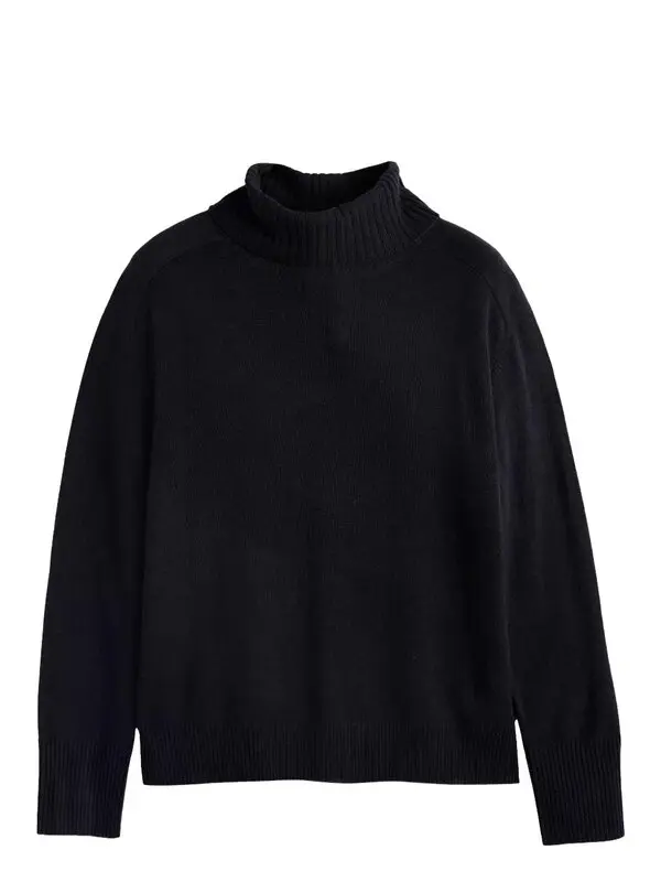 Chinti & Parker Raglan-sleeve Roll-neck Sweater - Blue