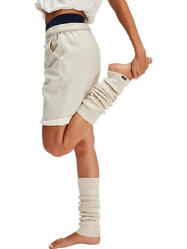 Free People Cable Knit Leg Warmers - Ivory
