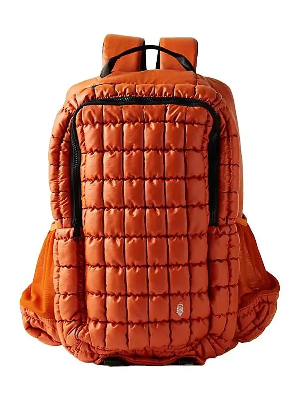 Free People Quilted Backpack - Hot Sauce