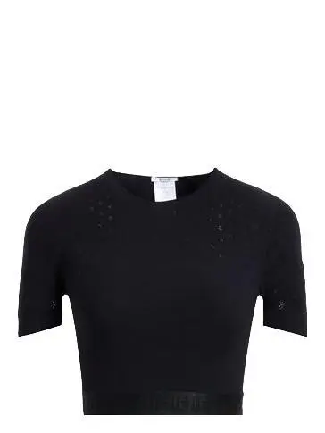 Wolford Stretch Crop T-shirt - Black