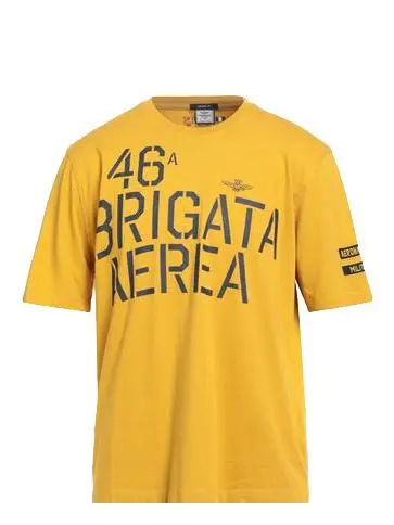 AERONAUTICA MILITARE T-shirt Marigold Size Cotton - Yellow