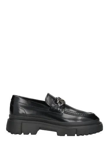 Hogan Loafers In Soft Leather - Black