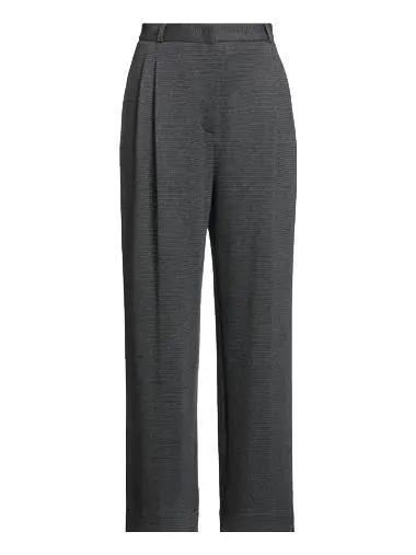 Harris Wharf London Straight-leg Houndstooth Flannel Pants - Grey