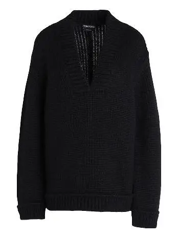 TOM FORD Knitted Alpaca Wool-blend Sweater - Black