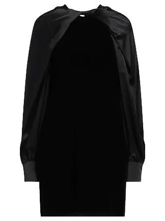 Max Mara Mini Dress In Silk, Viscose, And Cupro - Black