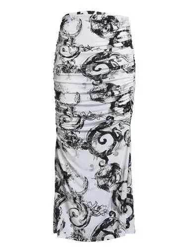Versace Maxi Flared Skirt - White