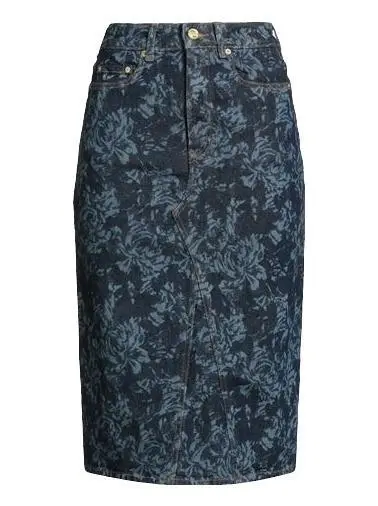 GANNI Denim Pencil Skirt - Blue