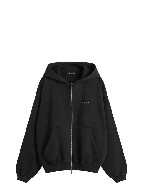 COLE BUXTON Mini Logo Zipped Hoodie - Vintage Black