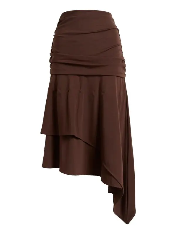 FENERS Gresca Midi Skirt - Chocolat