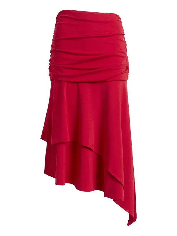 FENERS Gresca Midi Skirt - Rouge