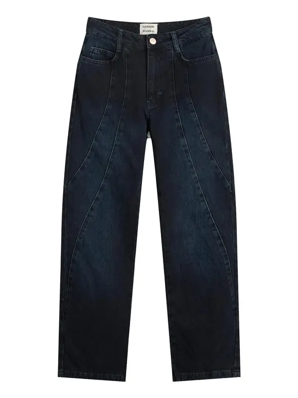 DAMSON MADDER Juli Wavy Seams Jeans - Blue