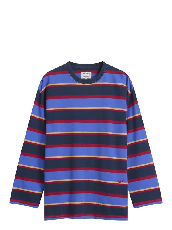 DAMSON MADDER Ali Long Sleeve Stripe T-shirt - Multi