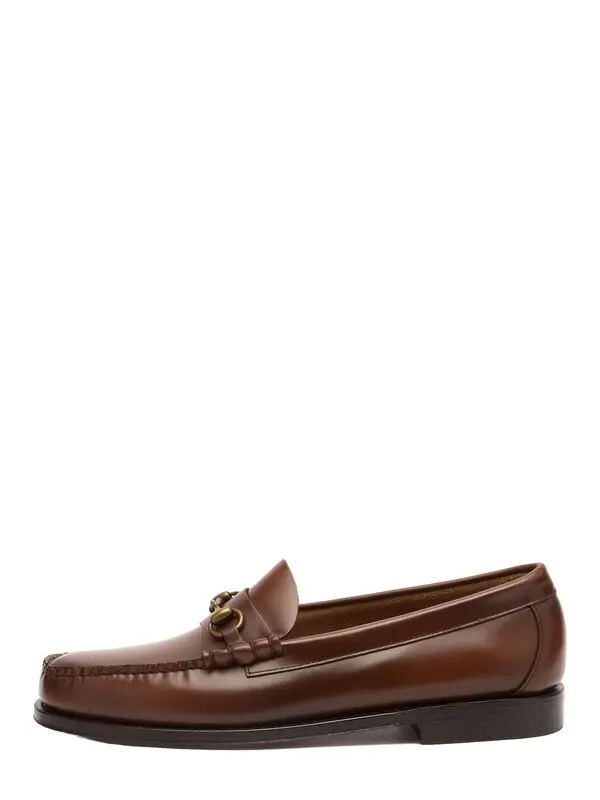 G.H. BASS & CO. Lincoln Horse Bit Loafer - Mid Brown Leather