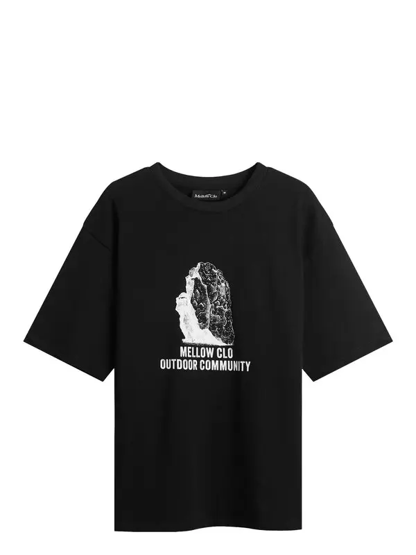 MELLOW CLO Slab T-shirt - Black