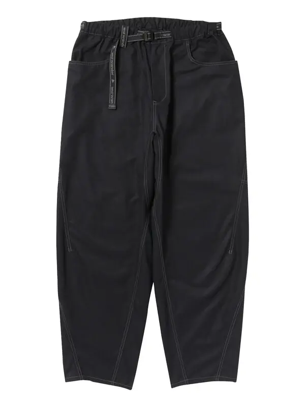 AND WANDER High Count Cloth Wide Pants - Black