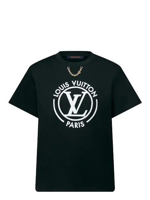 LOUIS VUITTON Flocked T-shirt - Black/white