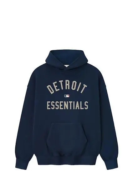 Fear Of God Essentials Tigers Sport Hoodie - Midnight Navy Blue