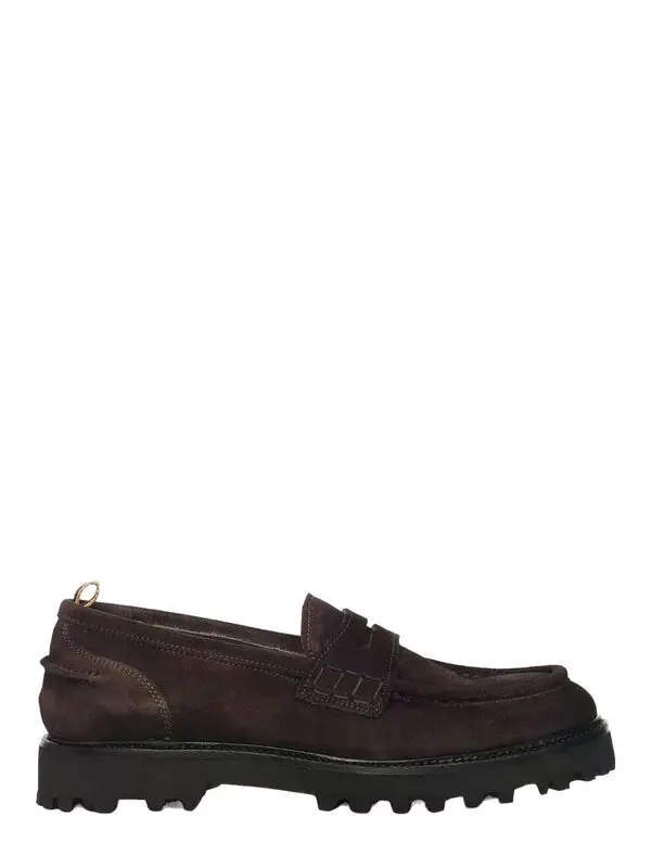 GIULIANO GALIANO Round Toe Loafers - Brown