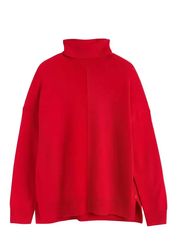 Chinti & Parker Turtleneck Wool-cashmere Sweater - Red