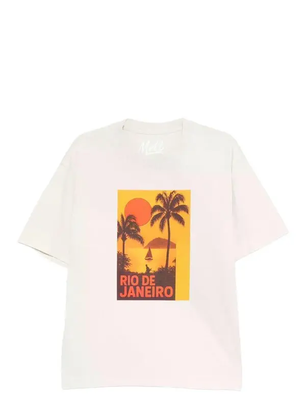 MELT Graphic-printed T-shirt - Neutrals