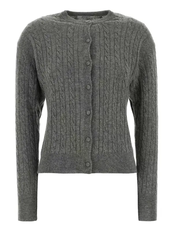 Gimaguas Rina Cable-knit Cardigan - Grey
