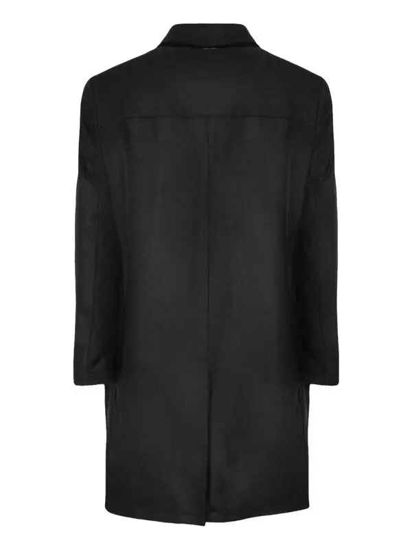 Herno Collared Coat - Black