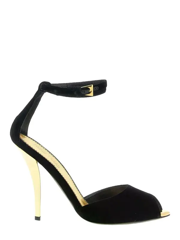Paris Texas 105mm Jessica Ankle-strap Sandals - Black