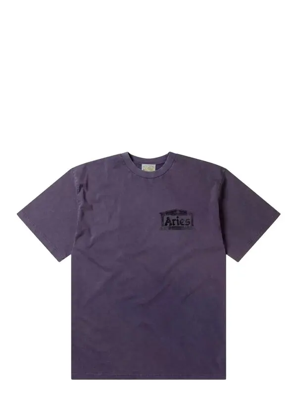Aries Logo-print T-shirt - Purple