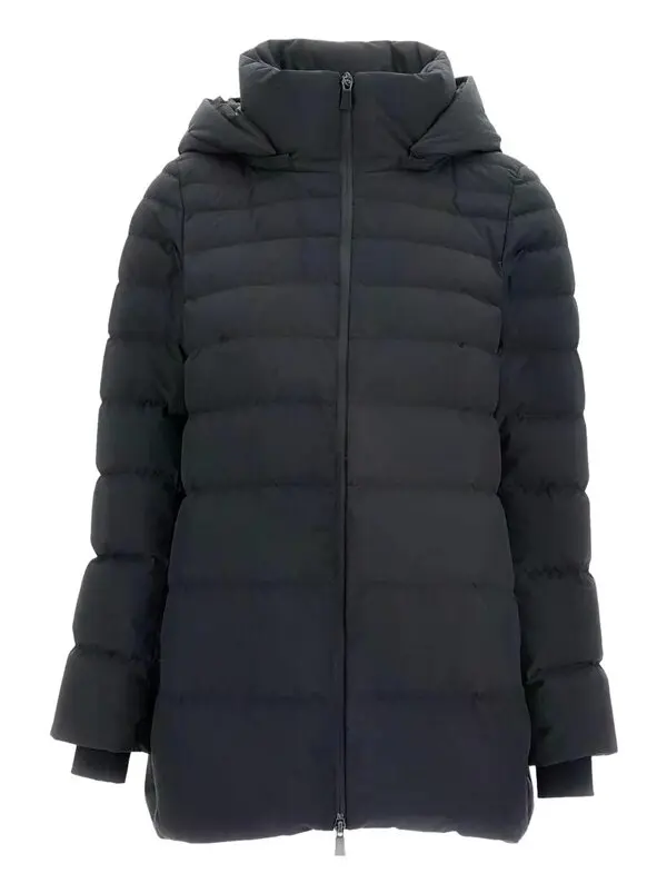 Herno Padded Coat With Detachable Hood - Black