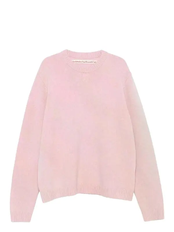 STOCKHOLM SURFBOARD CLUB Crew-neck Wool Sweater - Pink