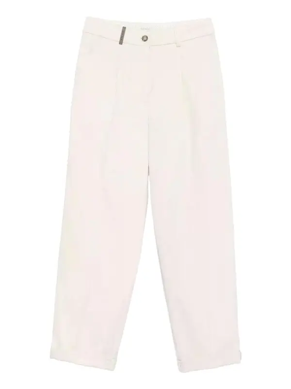 Peserico Straight-leg Trousers - Neutrals