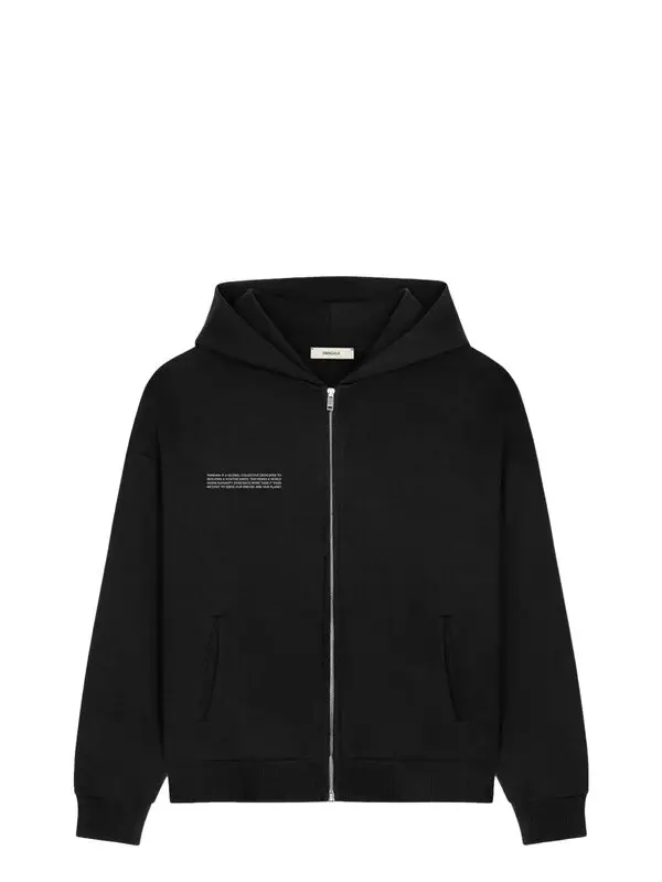 PANGAIA 365 Zip-up Hoodie - Black