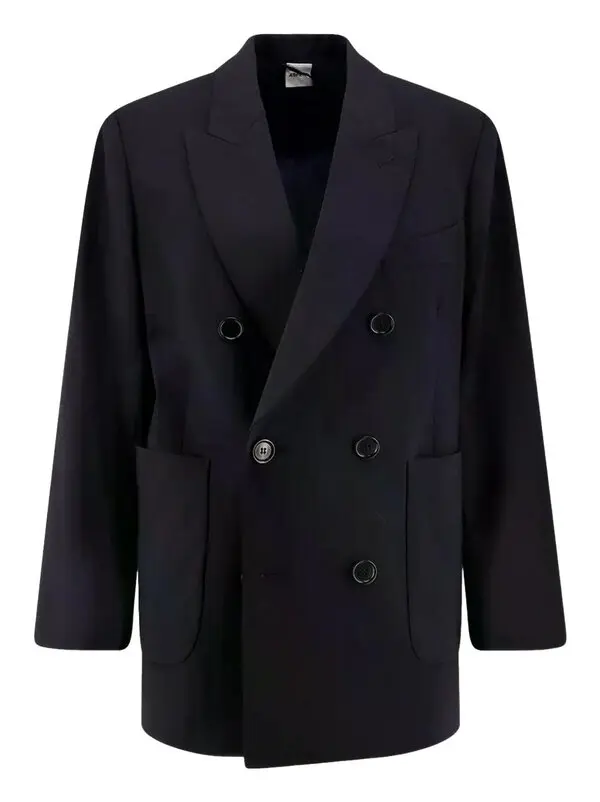 Aspesi Double-breasted Blazer - Blue