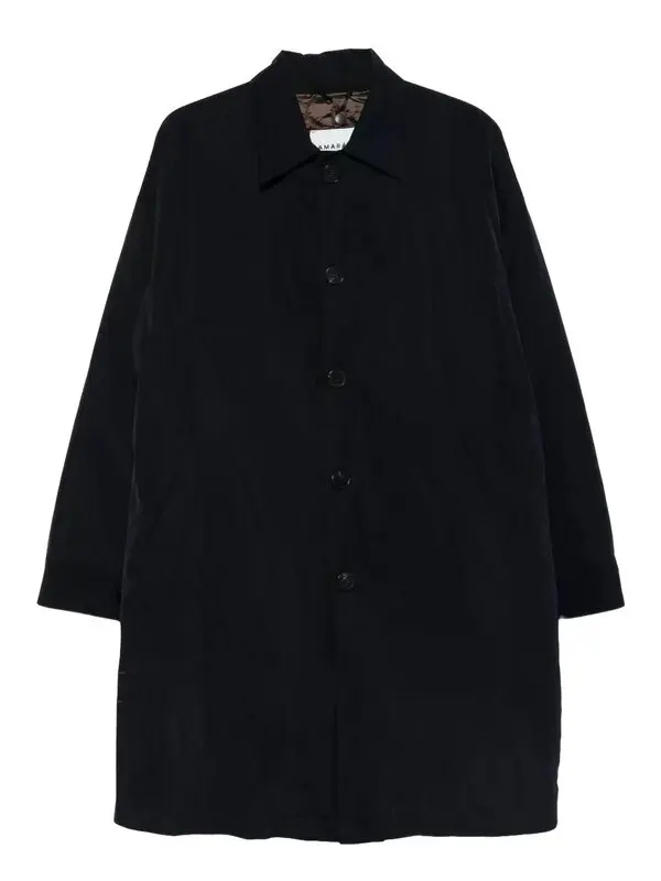 AMARANTO Button-down Coat - Blue