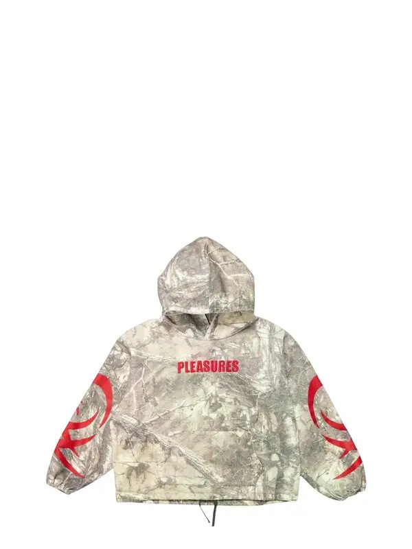 PLEASURES Printed Hoodie - Neutrals