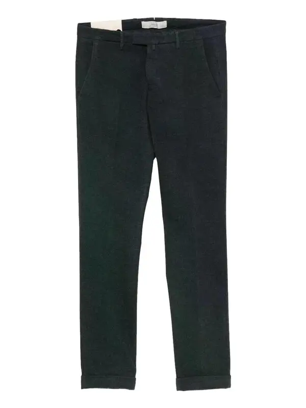 BRIGLIA 1949 Cotton-blend Trousers - Blue