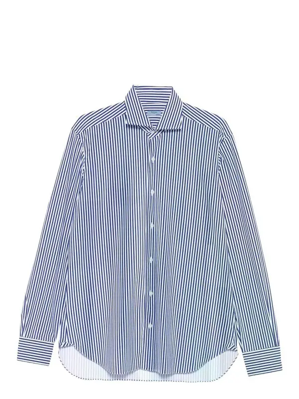 BARBA NAPOLI Striped Shirt - Blue