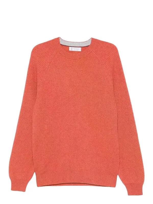 Brunello Cucinelli Crew-neck Sweater - Orange