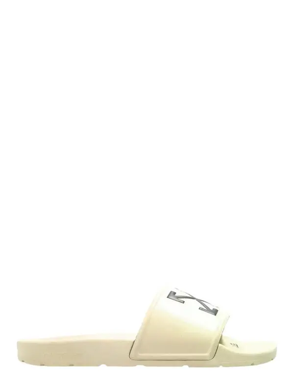 Off-White Arrow Detail Slides - Neutrals