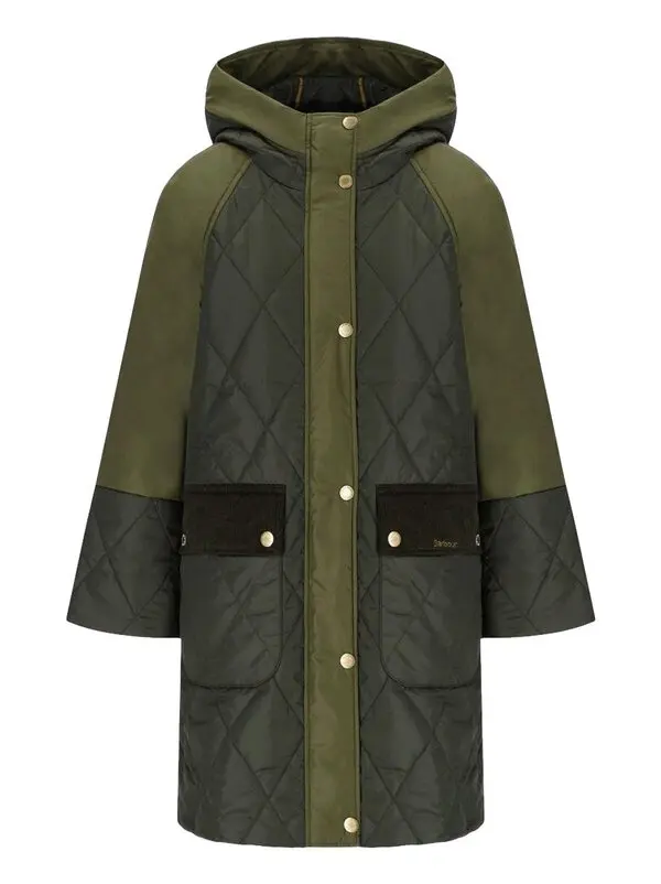 Barbour Elspeth Quilted Hooded Jacket - Green