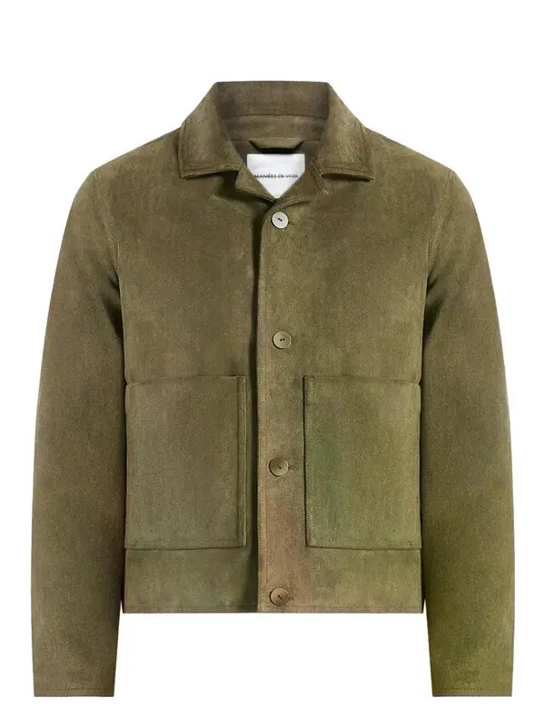 Manière De Voir Michel Buttoned Shirt Jacket - Green