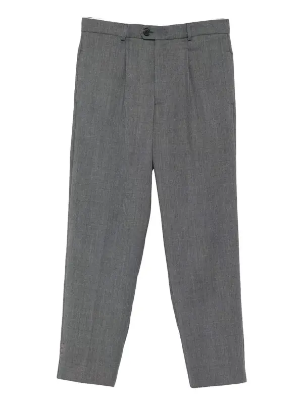 AMARANTO Straight-leg Trousers - Grey