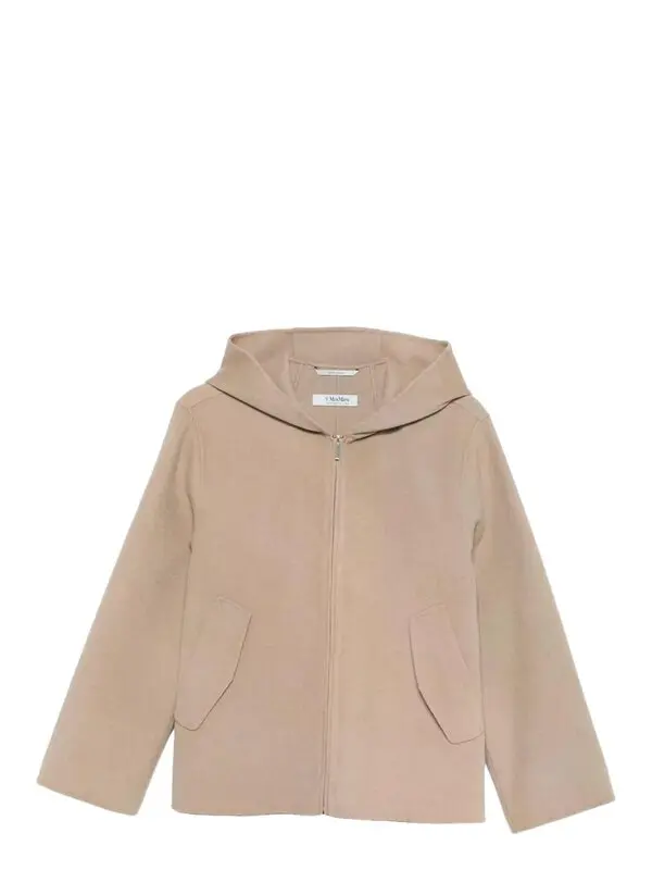 Max Mara Hooded Zip-up Jacket - Neutrals