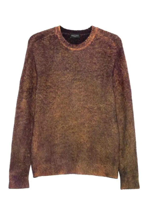 ROBERTO COLLINA Crew-neck Sweater - Brown