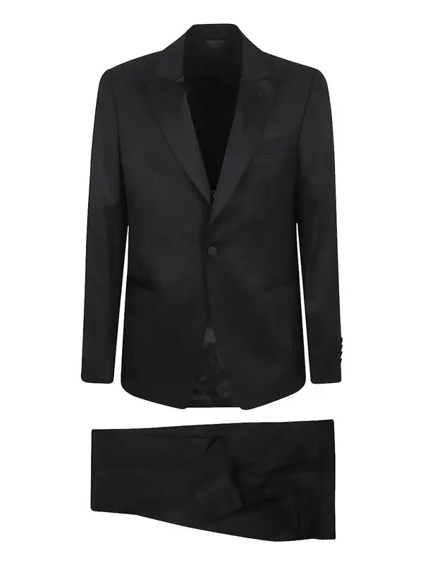 LARDINI Wool Suit - Black