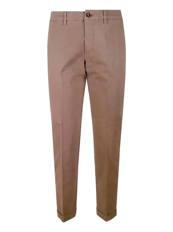 FAY Cuffed Trousers - Brown